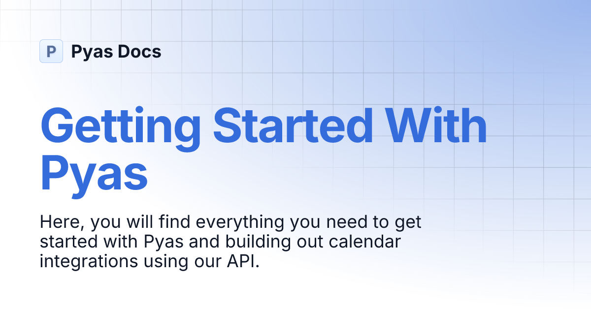 Getting Started With Pyas | Pyas Docs